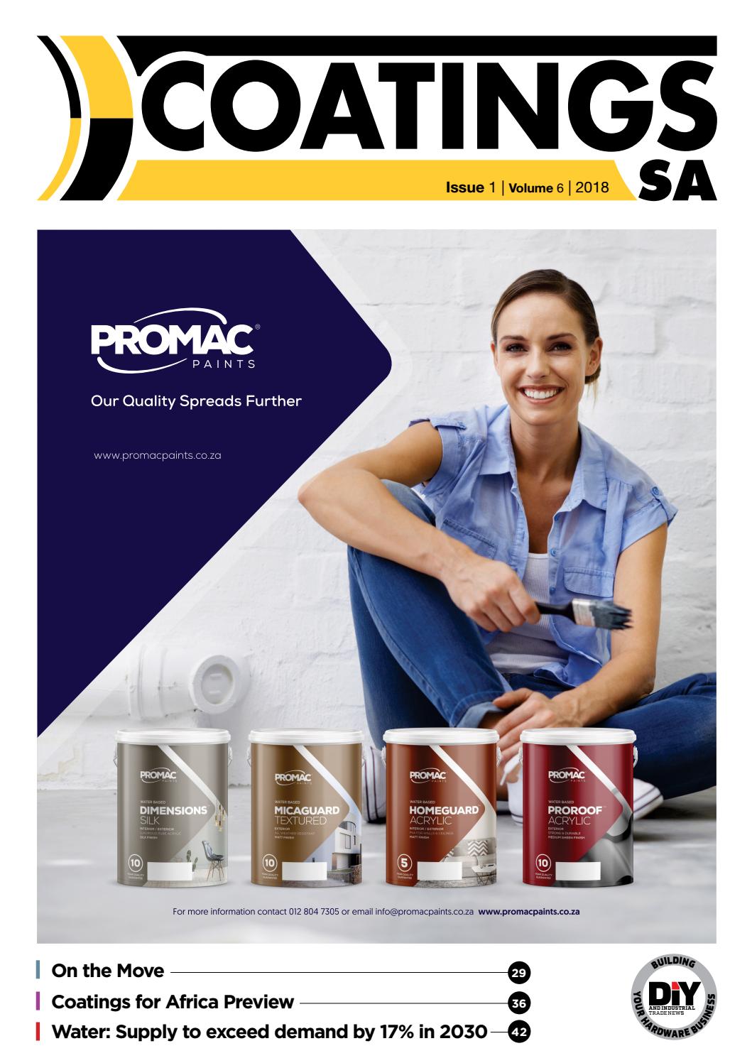 Coatings SA_Issue 1 I Vol 6 I 2018 by New Media B2B - Issuu