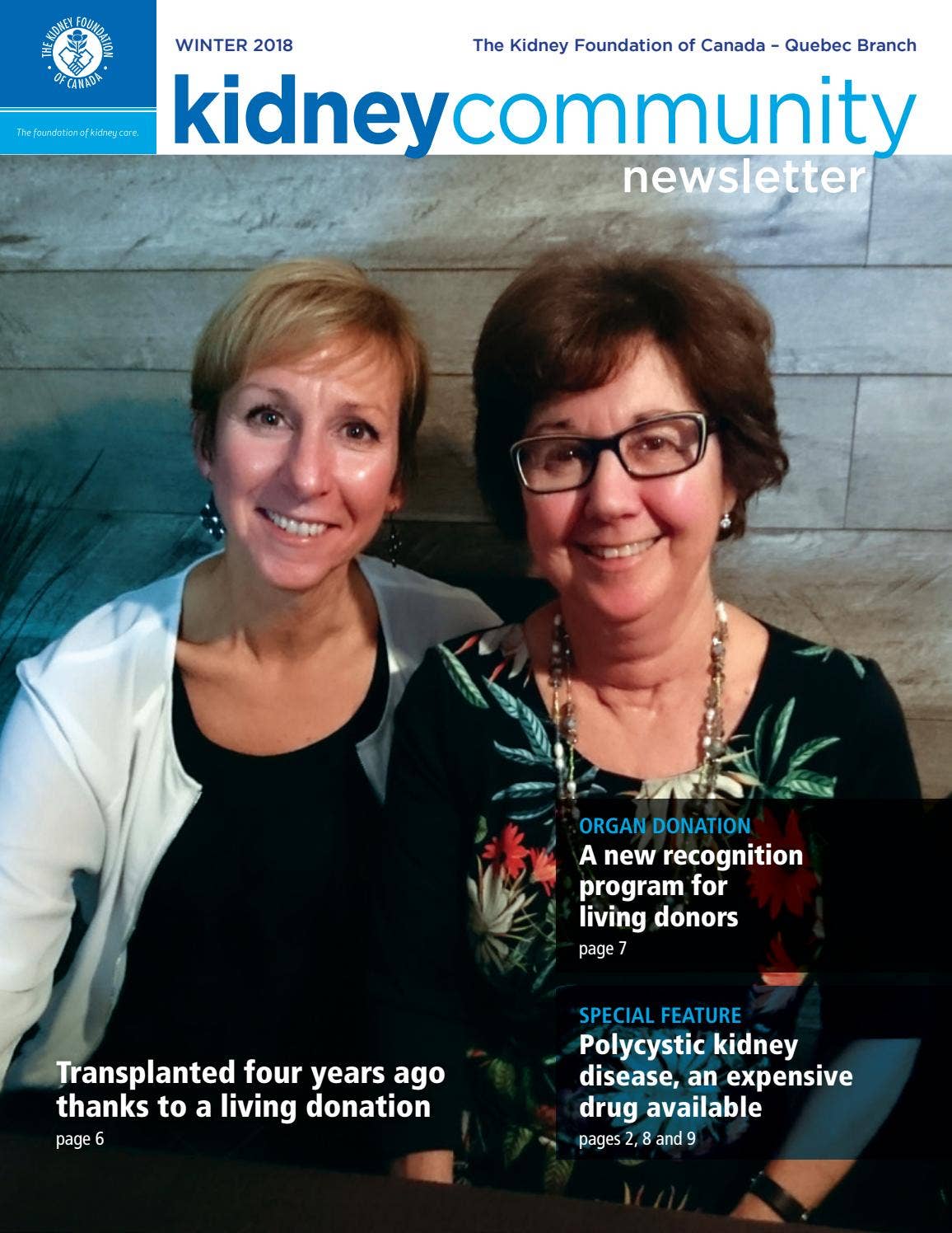 Kidney community newsletter | Winter 2018 by The Kidney Foundation | La ...