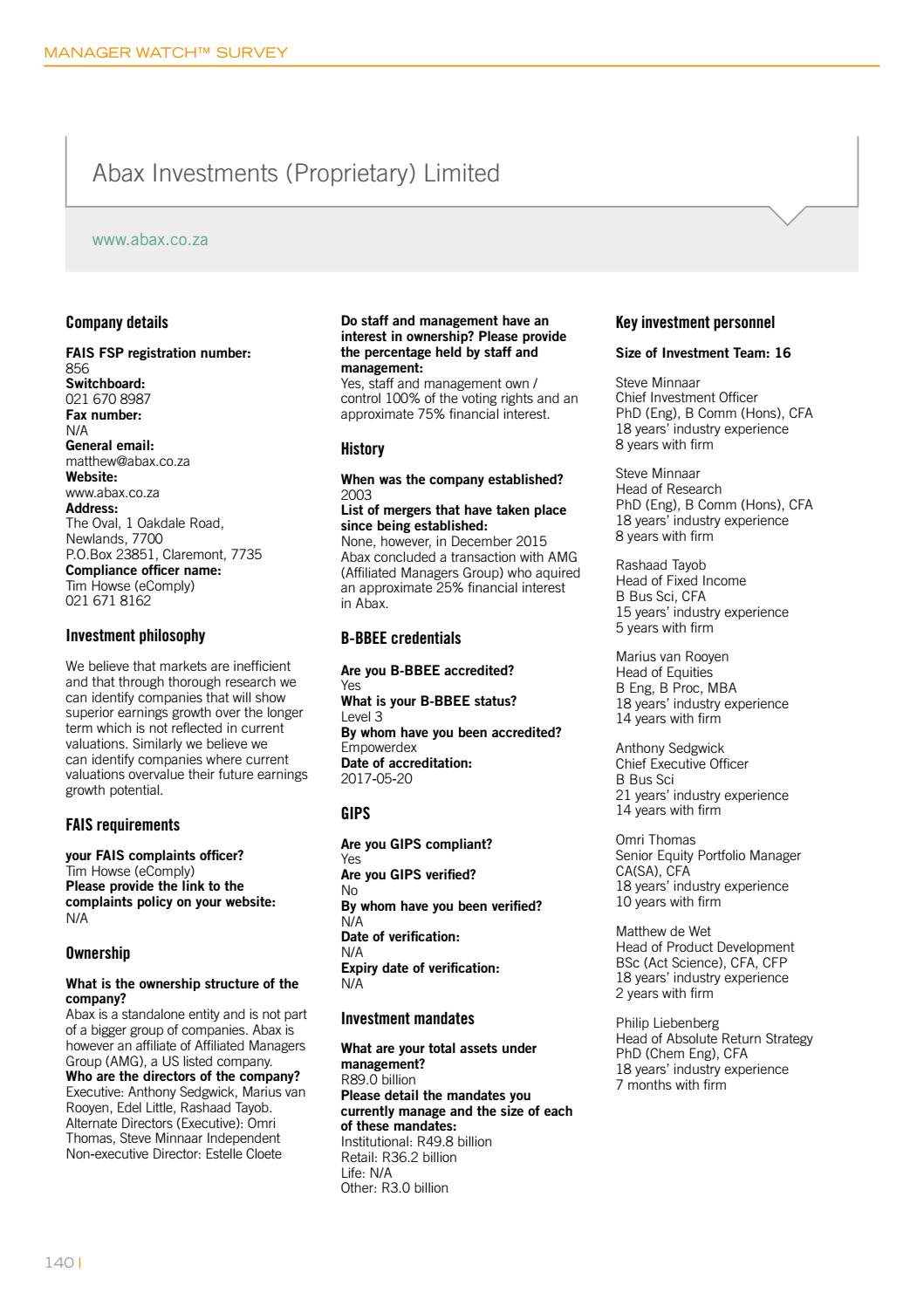 Alexander Forbes Manager Watch by Alexforbes - Issuu