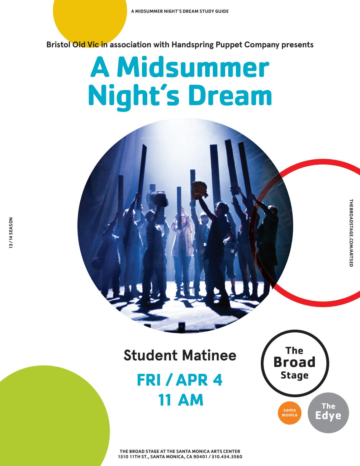 A Midsummer Night's Dream (Grades 9-12) by The Broad Stage - Issuu