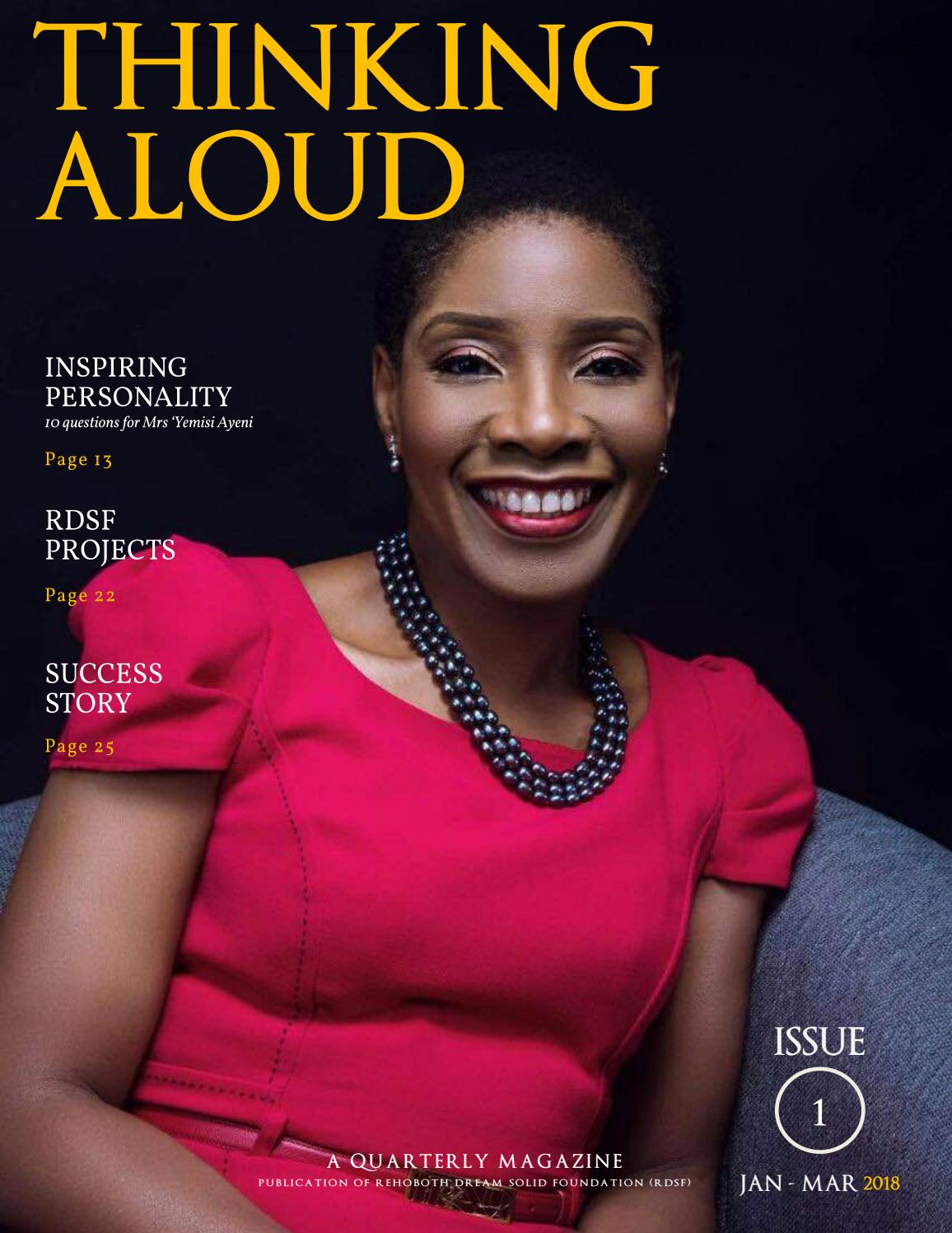 Thinking Aloud Magazine: Jan-Mar 2018 by Thinking Aloud Magazine - Issuu