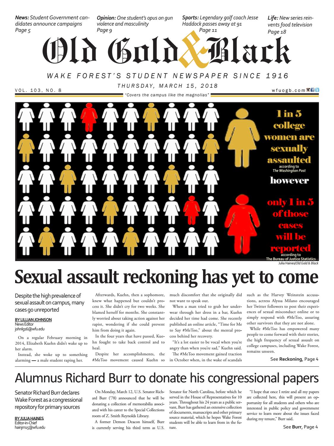 3/15 Edition by Old Gold & Black - Issuu