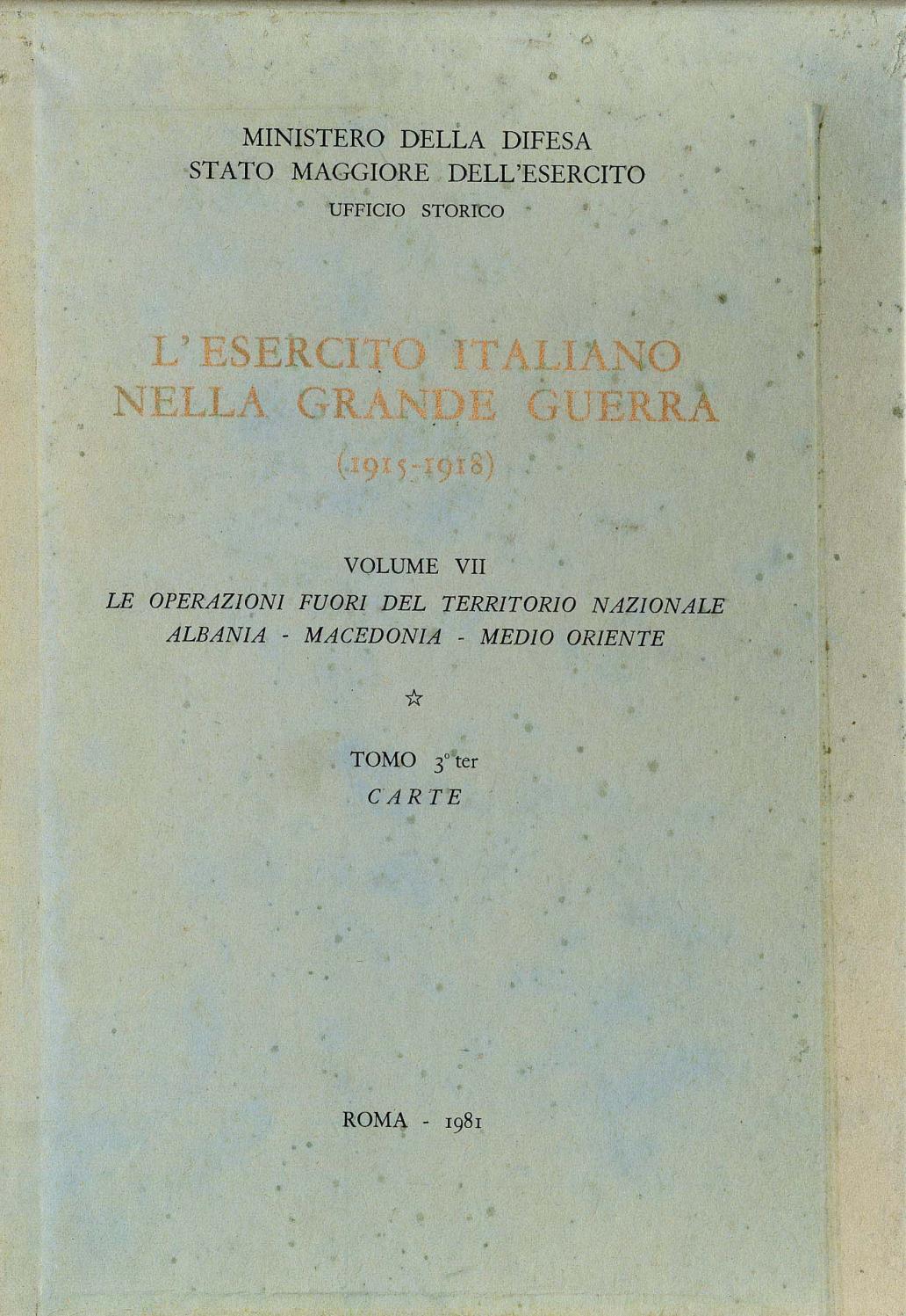 Lesercito Italiano Nella Grande Guerra Volvii Tomo 3 Ter By Biblioteca Militare Issuu 