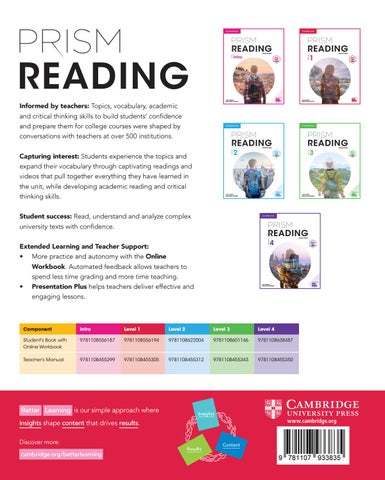 Prism Reading Sampler by Cambridge English - Issuu