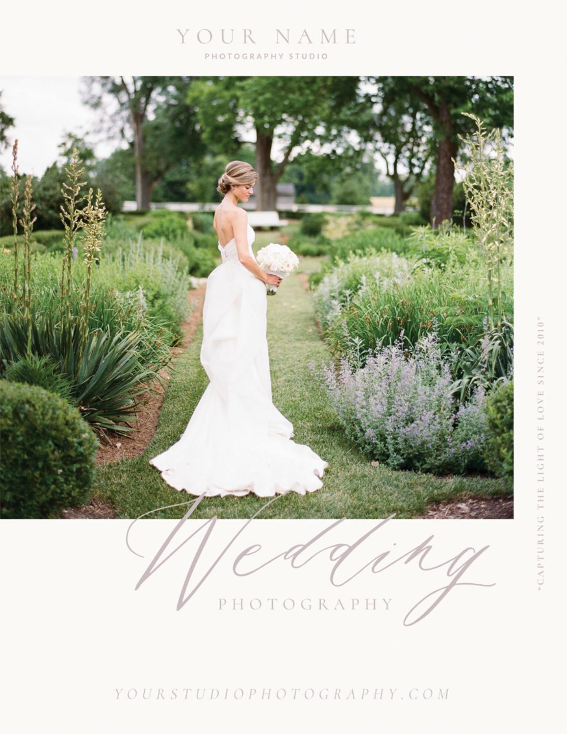 Customizeable Wedding Photography Magazine Template by Stephanie ...