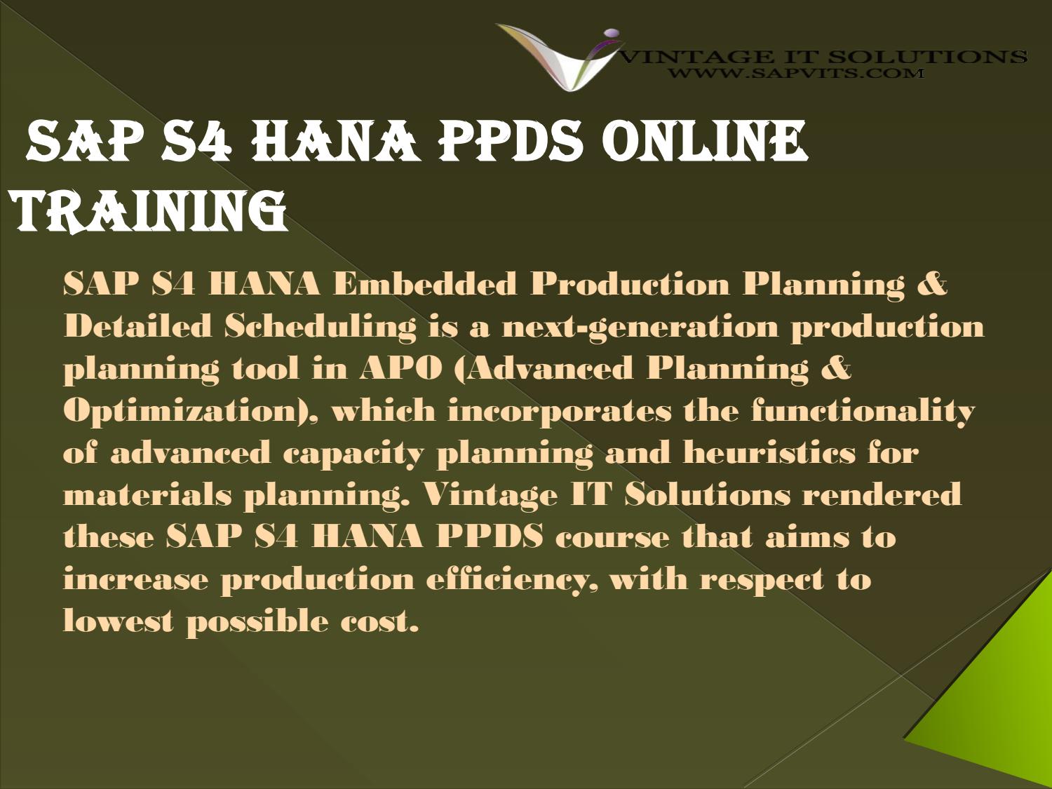 SAP APO PPD Process Flow by shruti.allentics - Issuu