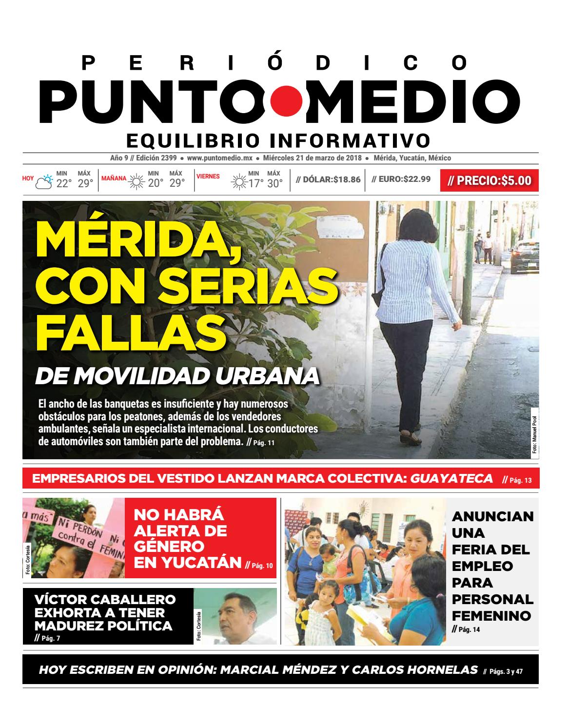 Edición impresa miércoles 21 de marzo de 2018 by Punto Medio - Issuu