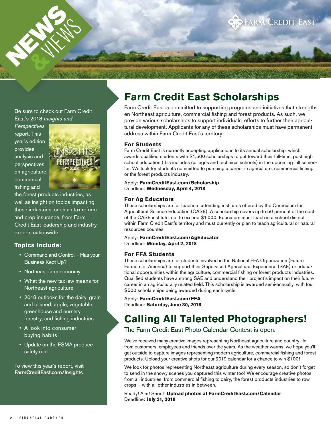 Spring 2018 Financial Partner by Farm Credit East - Issuu