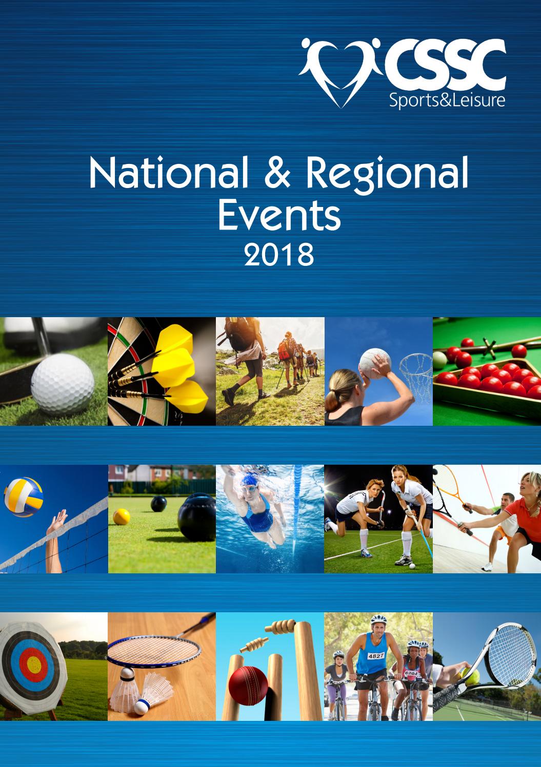 Leisure scene regional national events 2018 by CSSC Sports & Leisure ...
