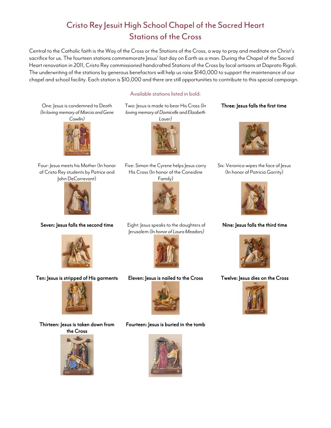 Stations of the Cross by Cristo Rey Jesuit High School, Chicago - Issuu