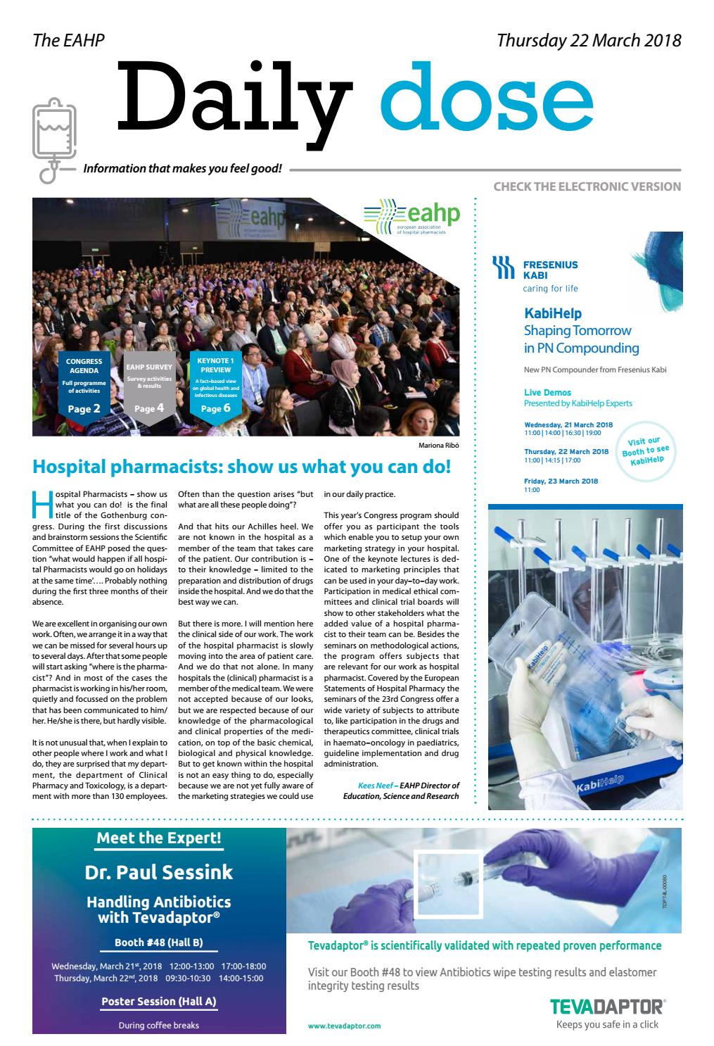 Thursday Daily Dose 2018 by EAHP - Issuu