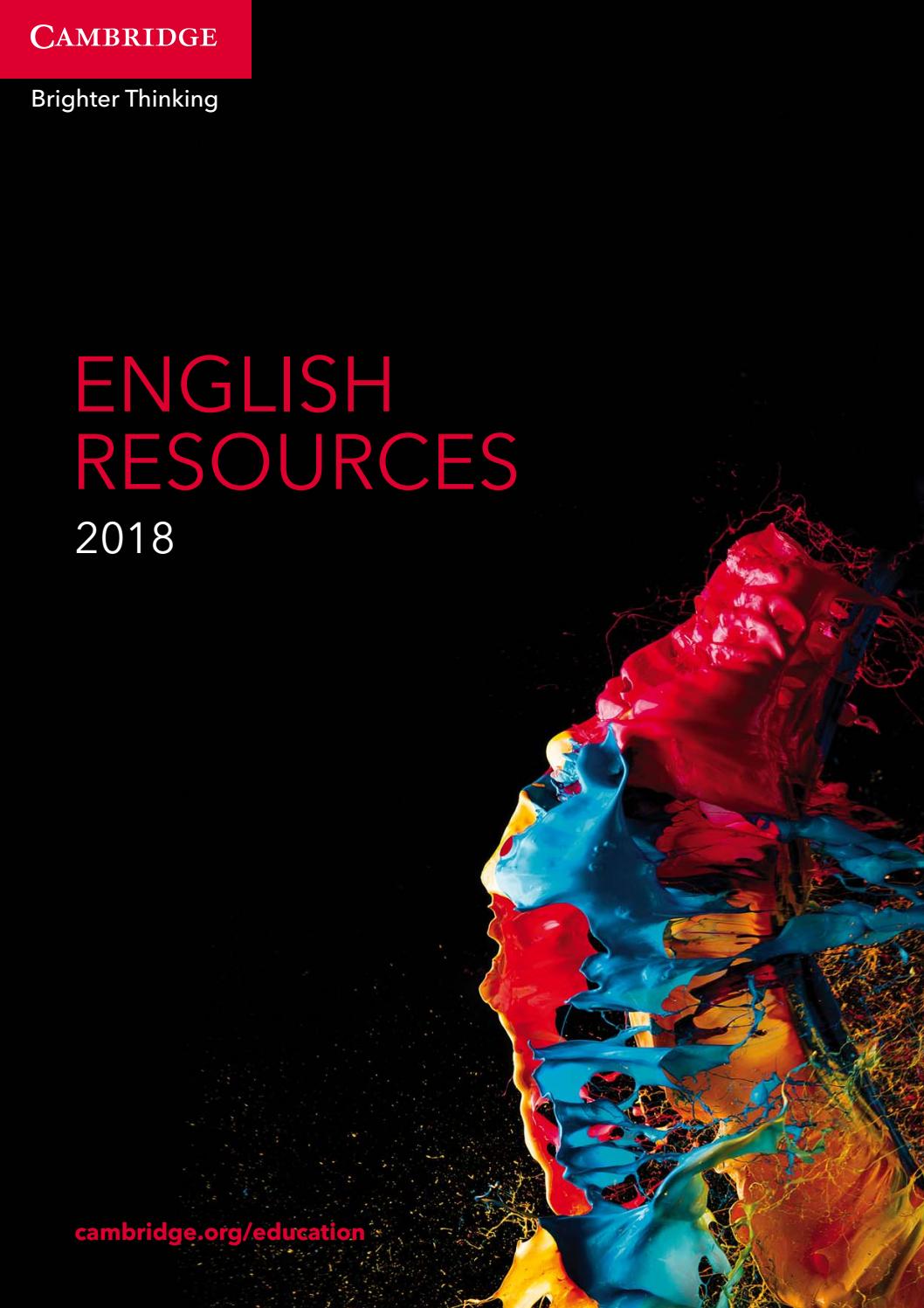 English Resources Catalogue 2018 by Cambridge International Education ...