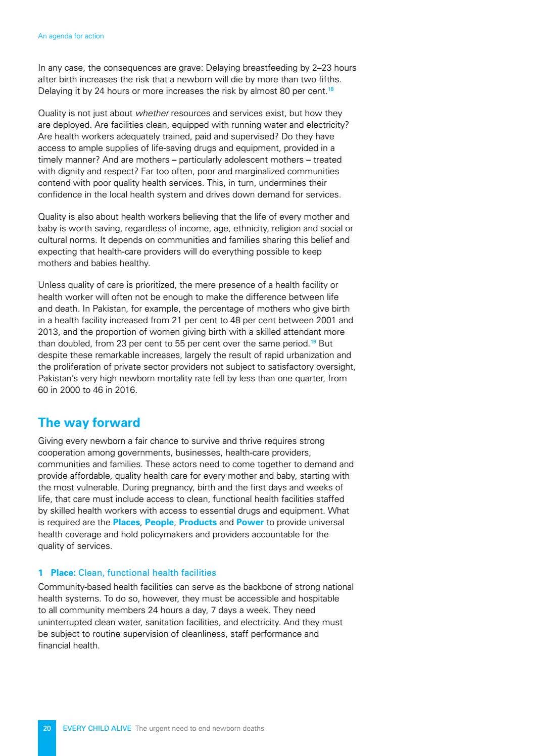 UNICEF Report: Every Child Alive - The Urgent Need To End Newborn ...