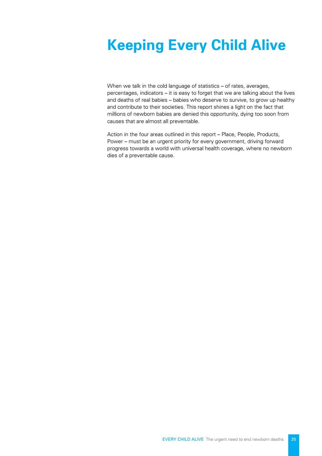 UNICEF Report: Every Child Alive - The Urgent Need To End Newborn ...