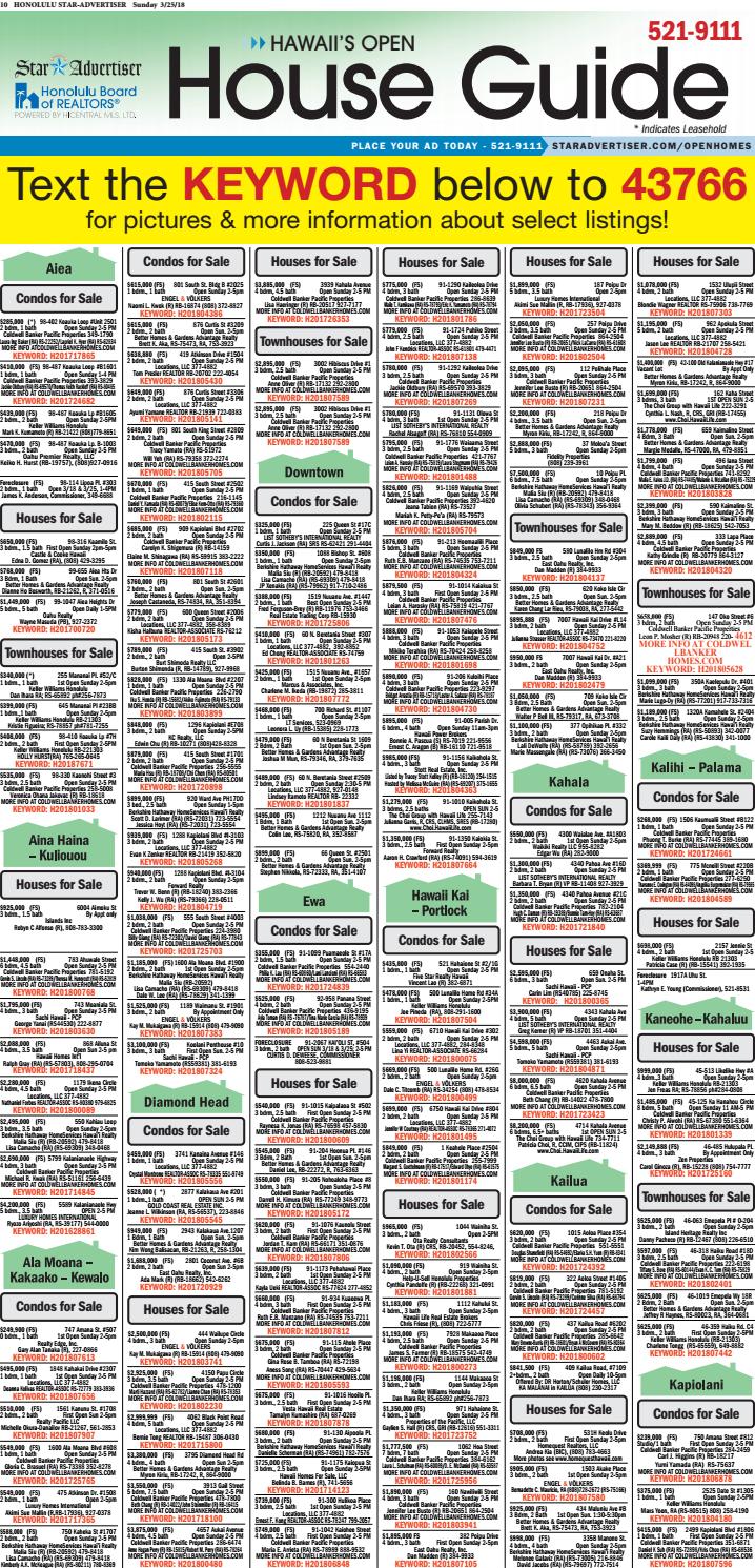 Open house guide 032518 by Oahu Publications, Inc - Issuu