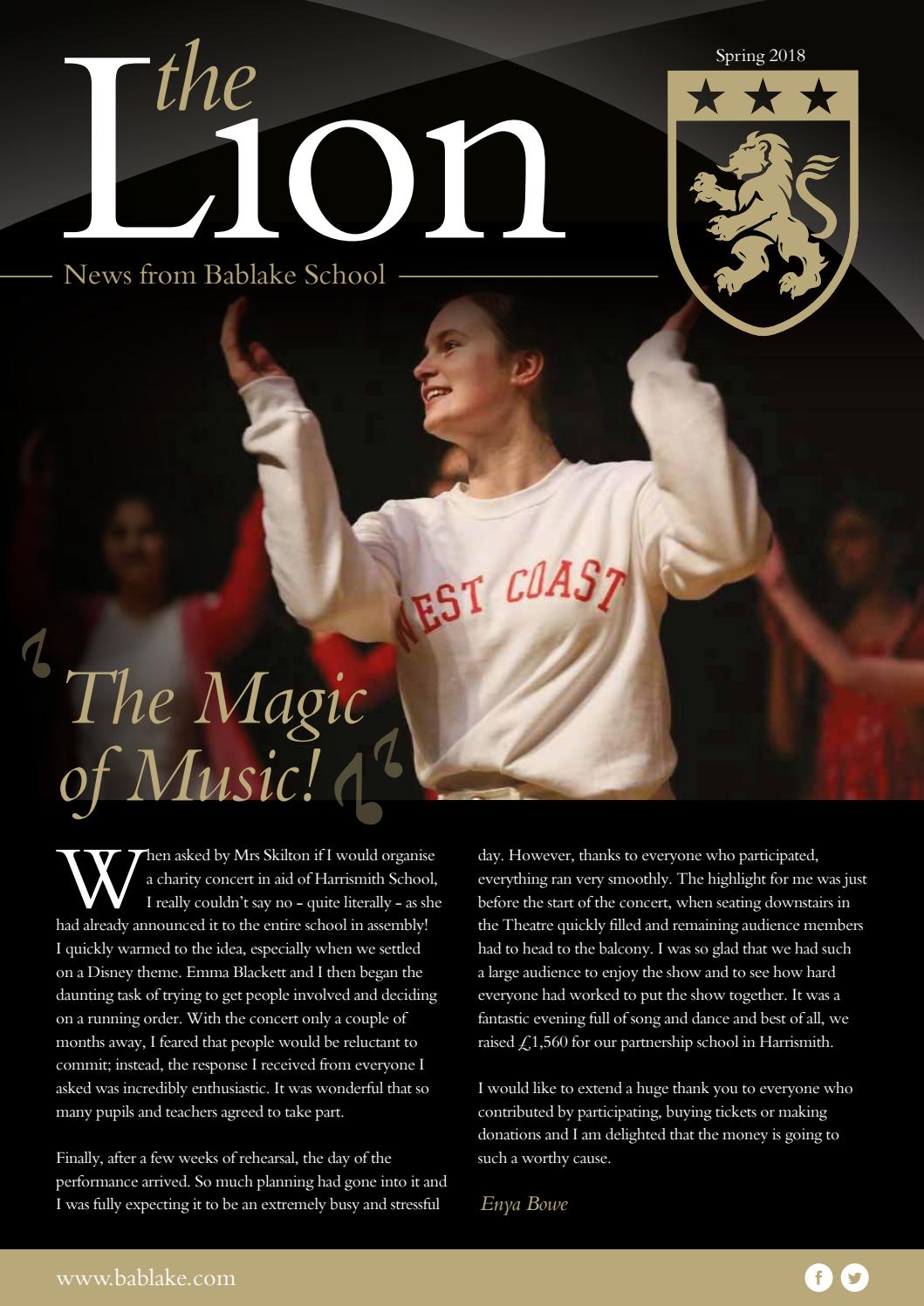 The Lion - Issue 75 by Bablake - Issuu