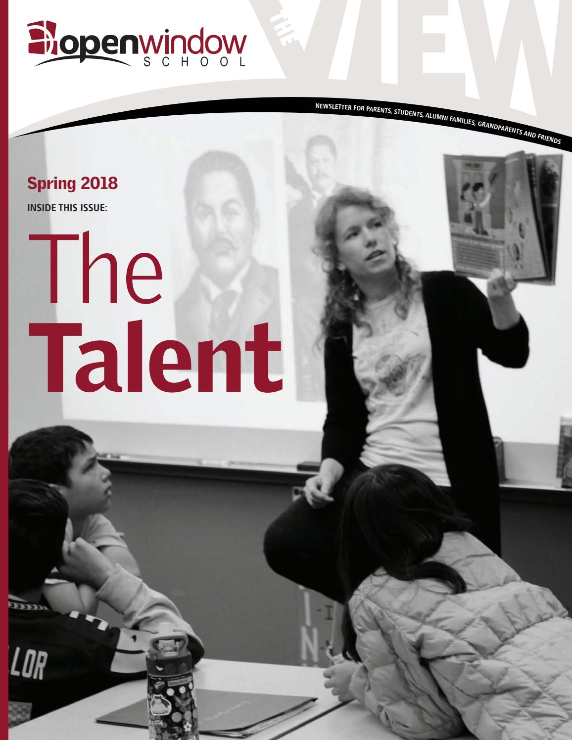 The View, Spring 2018 by Open Window School - Issuu