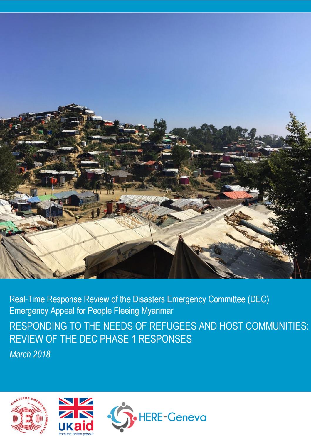 Real-Time Response Review of the DEC Appeal for People Fleeing Myanmar ...