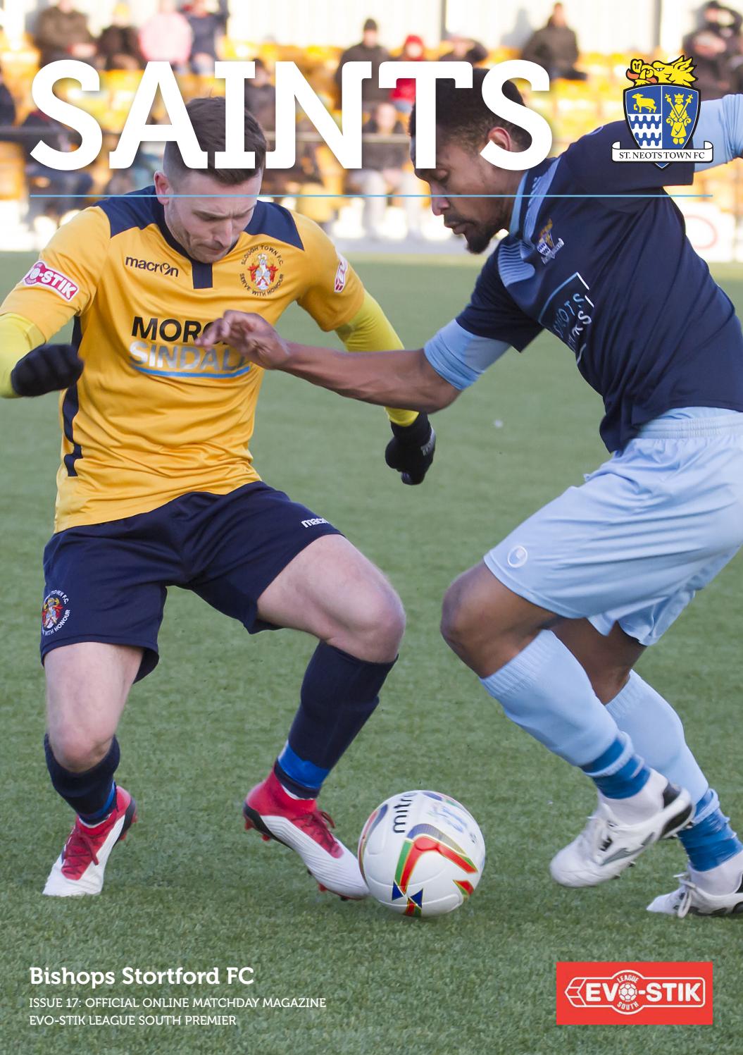 2017-2018 St Neots Town Vs Bishops Stortford - Issue 17 by St Neots ...