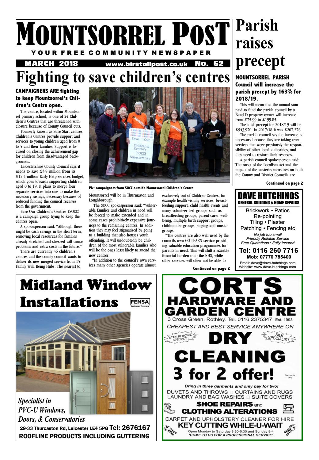 Mountsorrel Post (62) March 2018 by The Birstall Post - Issuu
