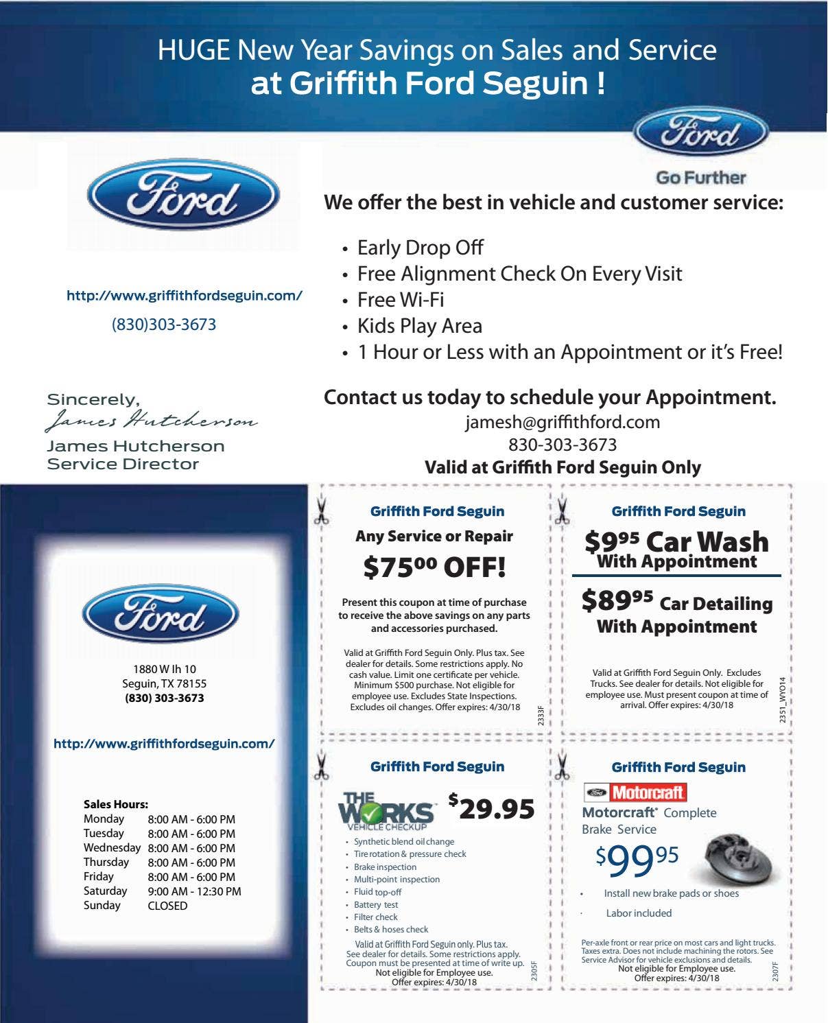 Griffith Flyer by Seguin Gazette - Issuu
