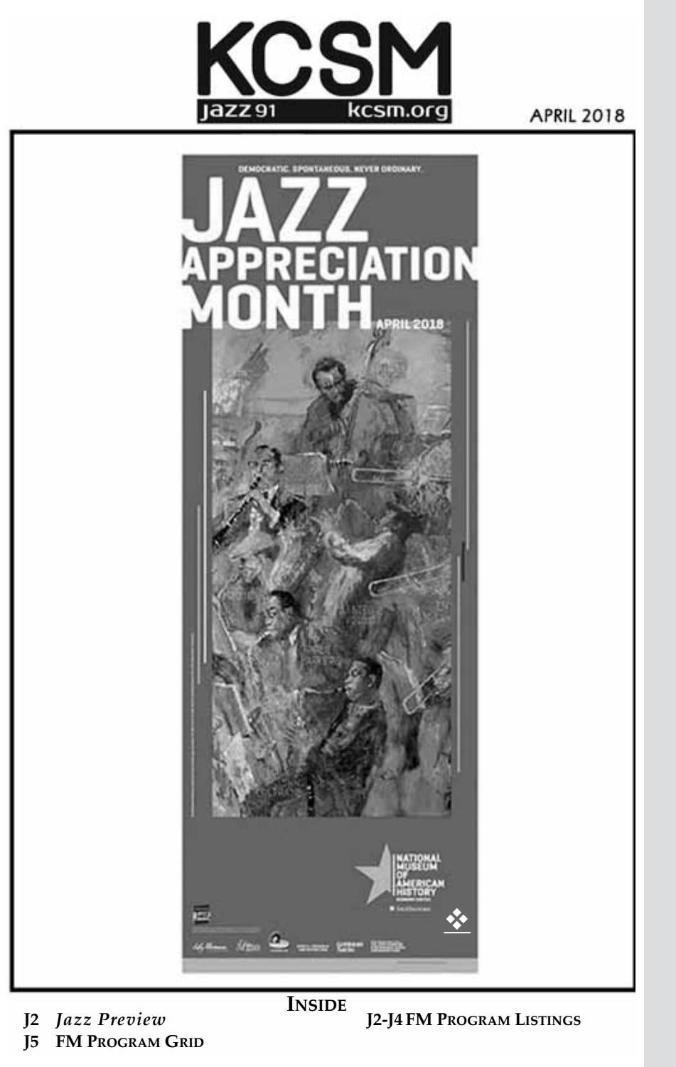 Apr2018 jazzpamphlet issuu by KCSM-FM Jazz 91 - Issuu