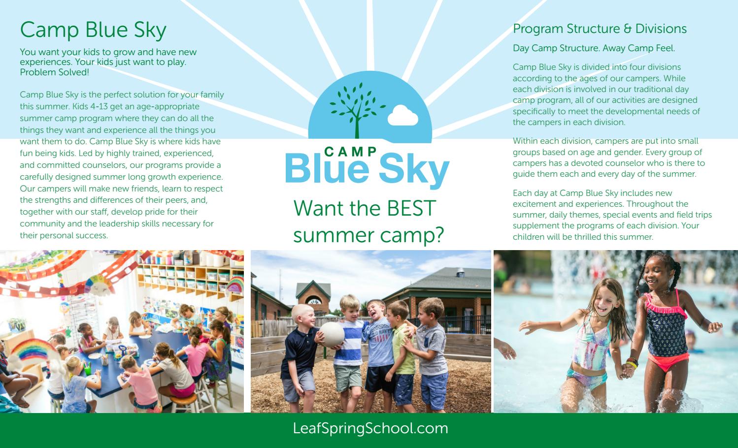 Camp Blue Sky - Charter Colony by LeafSpring School - Issuu