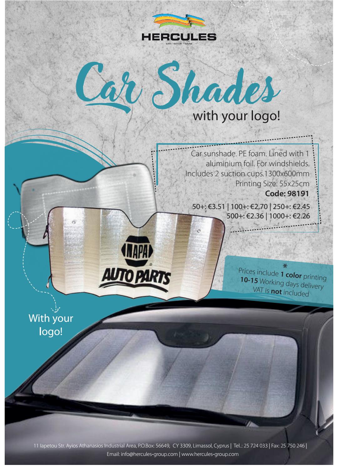 Car Shades With Your Logo by Hercules Group - Issuu