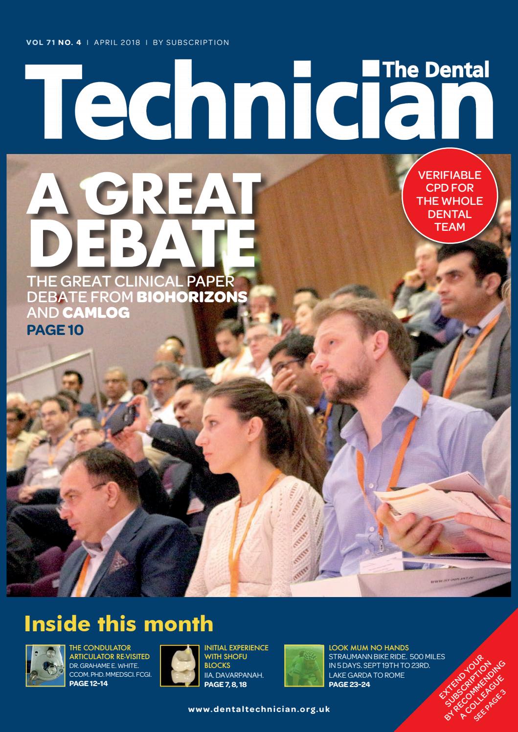 The Dental Technician Magazine April 2018 by The Dental Technician ...