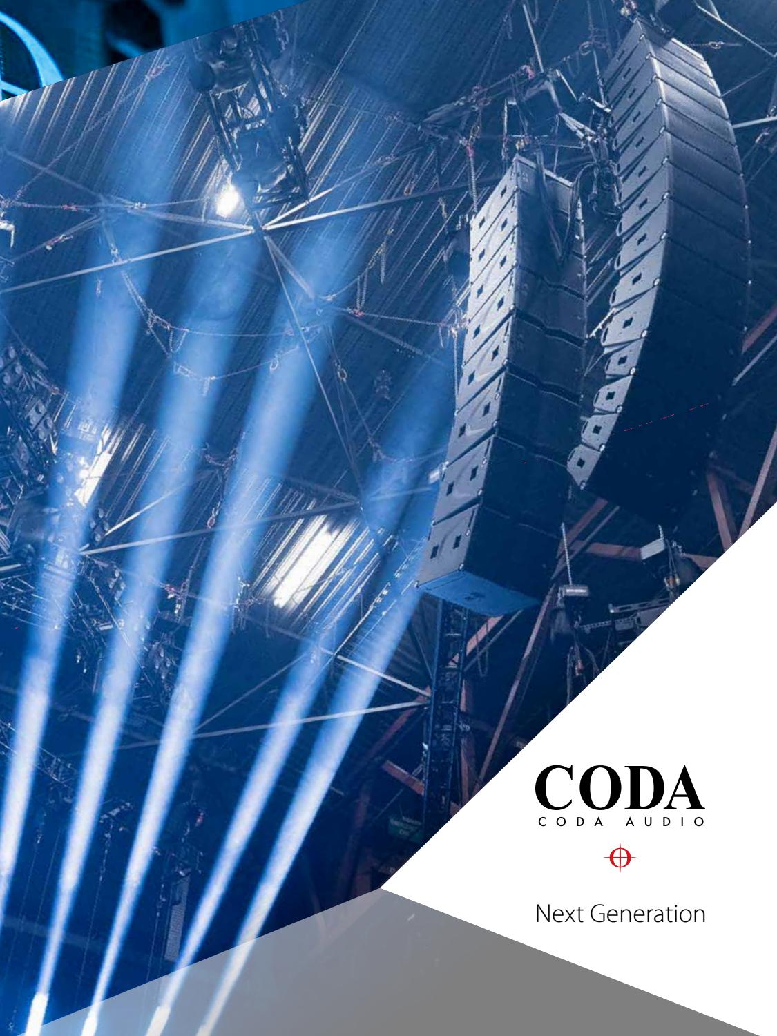 CODA Next Generation Brochure (edition 2018) by CODA AUDIO - Issuu