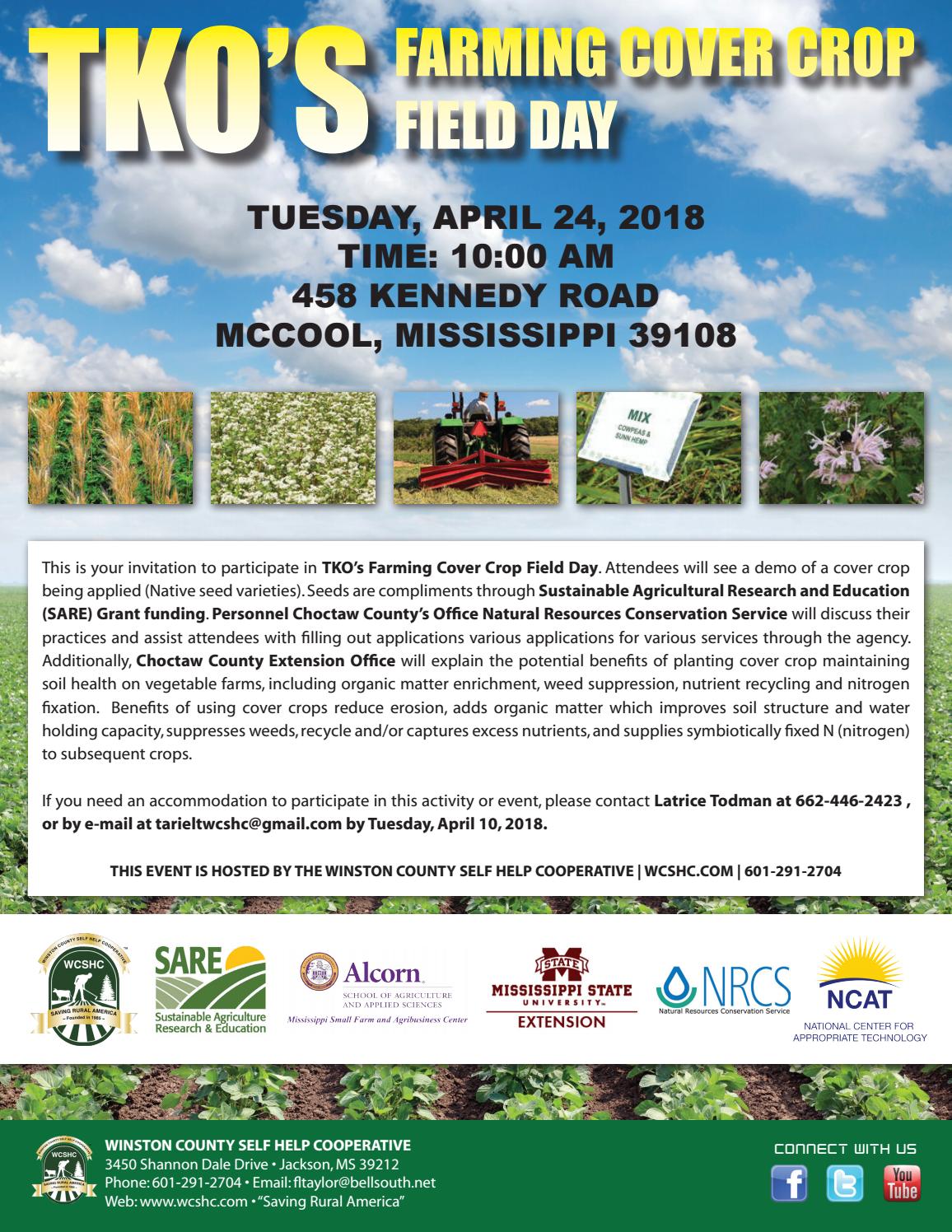 TKO's Farming Cover Crop Field Day Flyer by Frank Taylor - Issuu