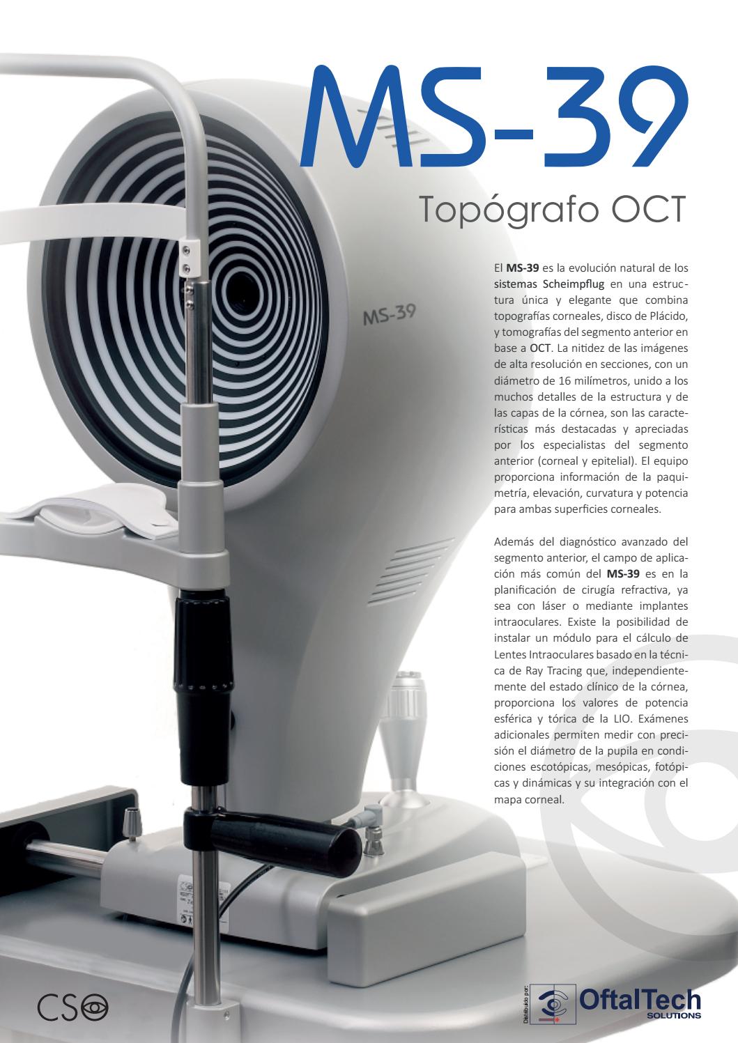 OftalTech OCT MS-39 by OftalTech - Issuu