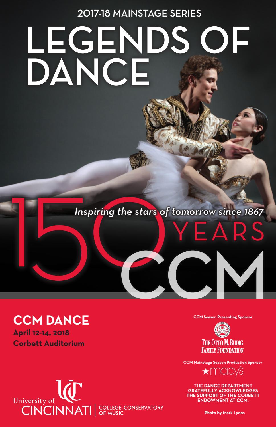 CCM's Mainstage Series Presents 'Legends of Dance' by UC's College ...