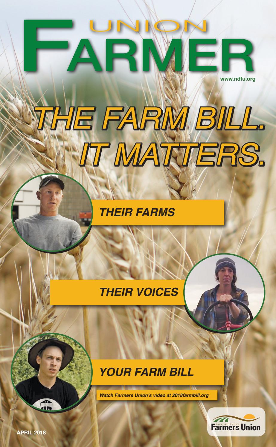 Union Farmer - April 2018 by North Dakota Farmers Union - Issuu