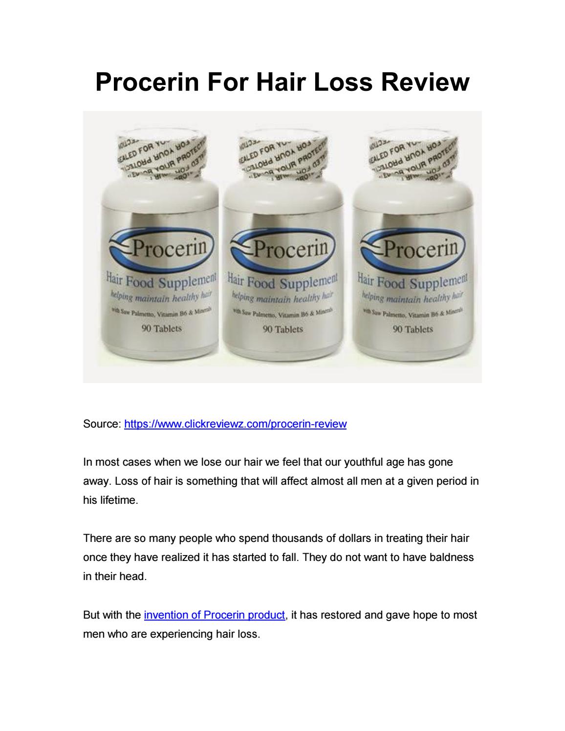 Should Men Buy Procerin For Hair Loss Or Is It Just Hype? by Amelia ...