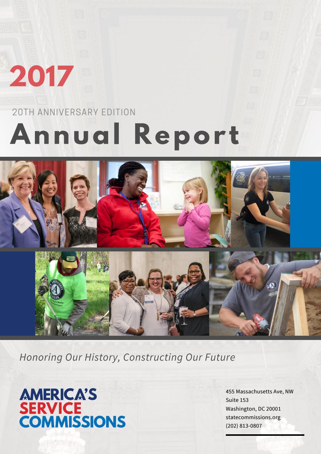 Asc Annual Report 2017 By Americas Service Commissions Asc Issuu