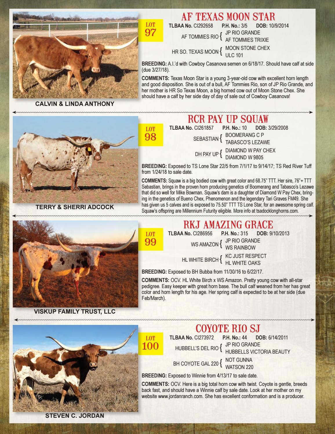 2018 Midwest Longhorn Sale by Texas Longhorn Trails Magazine - Issuu