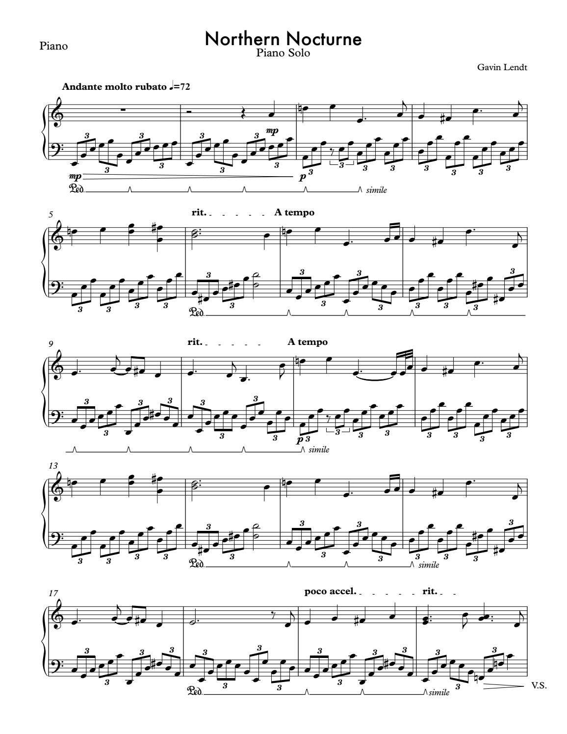 Northern Nocturne by Gavin Lendt - Issuu