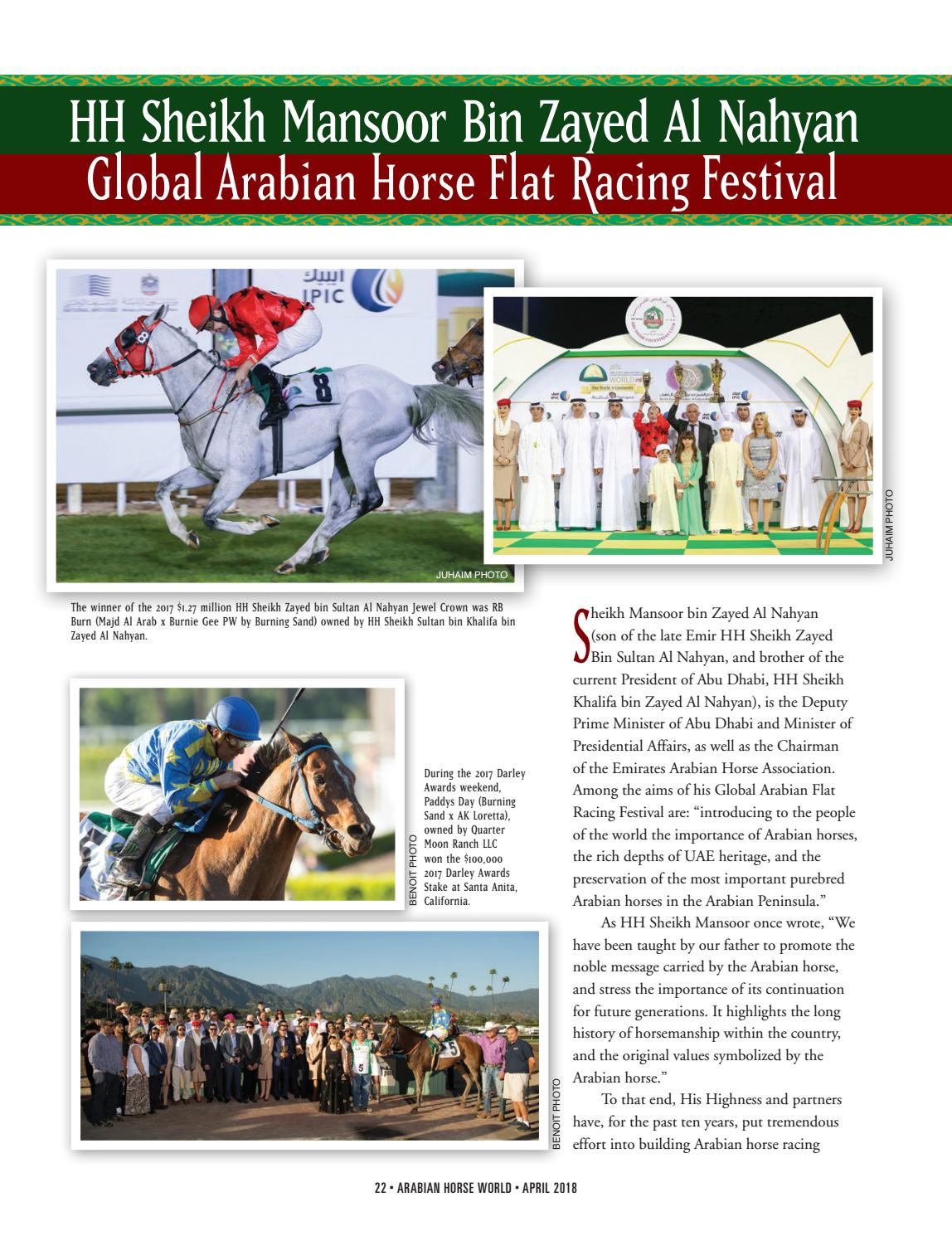 HH Sheikh Mansoor bin Zayed by Arabian Horse World - Issuu