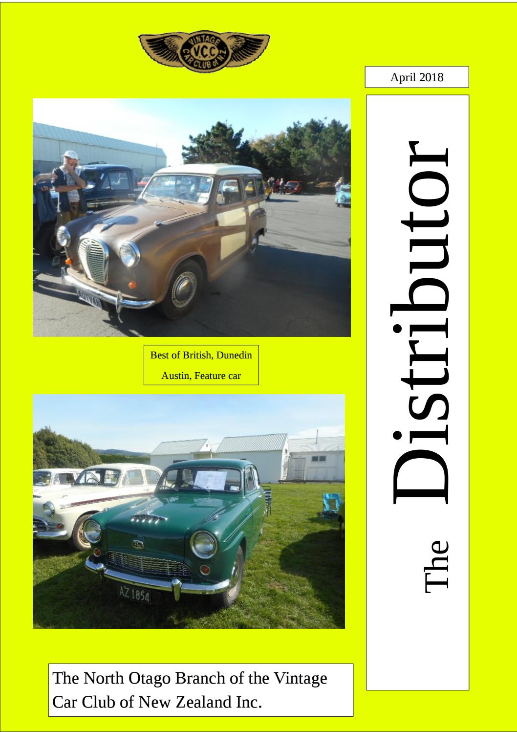 North Otago VCC April 2018 by Vintage Car Club of New Zealand - Issuu