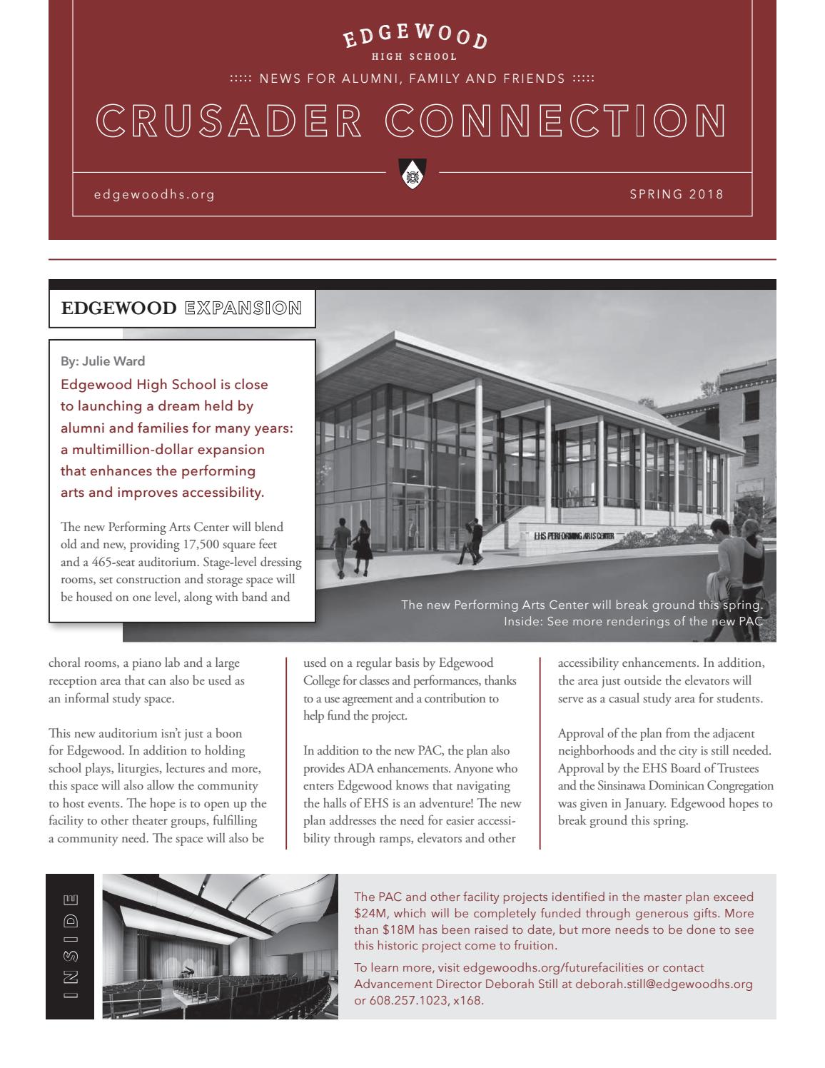 Crusader Connection, Spring 2018 by Edgewood High School - Issuu