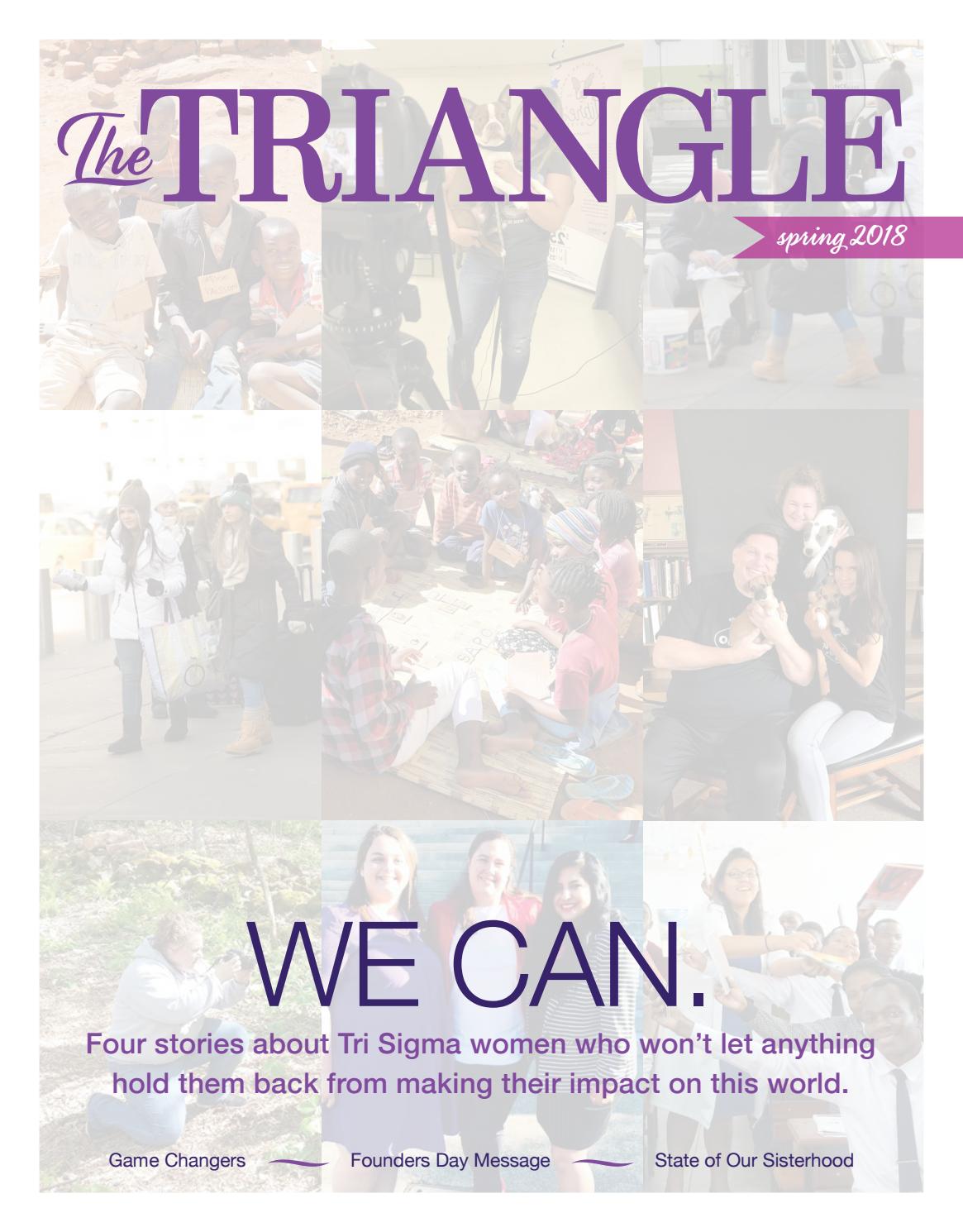 The Triangle Spring 2018 by Tri Sigma - Issuu