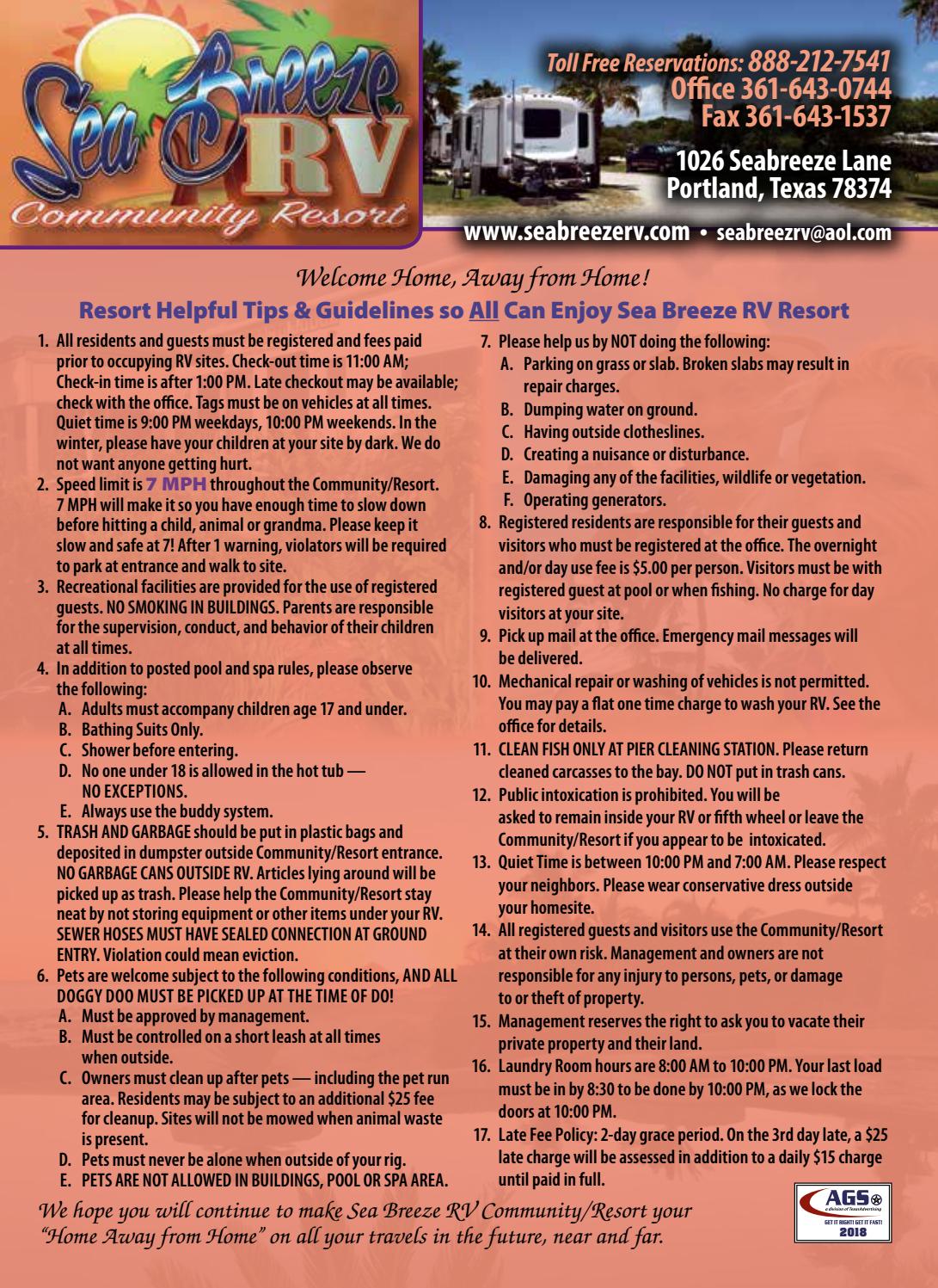 Sea Breeze RV Park by AGS/Texas Advertising - Issuu