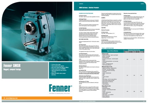 Fenner Drive Design and Maintenance Manual by ERIKS UK & Ireland - Issuu