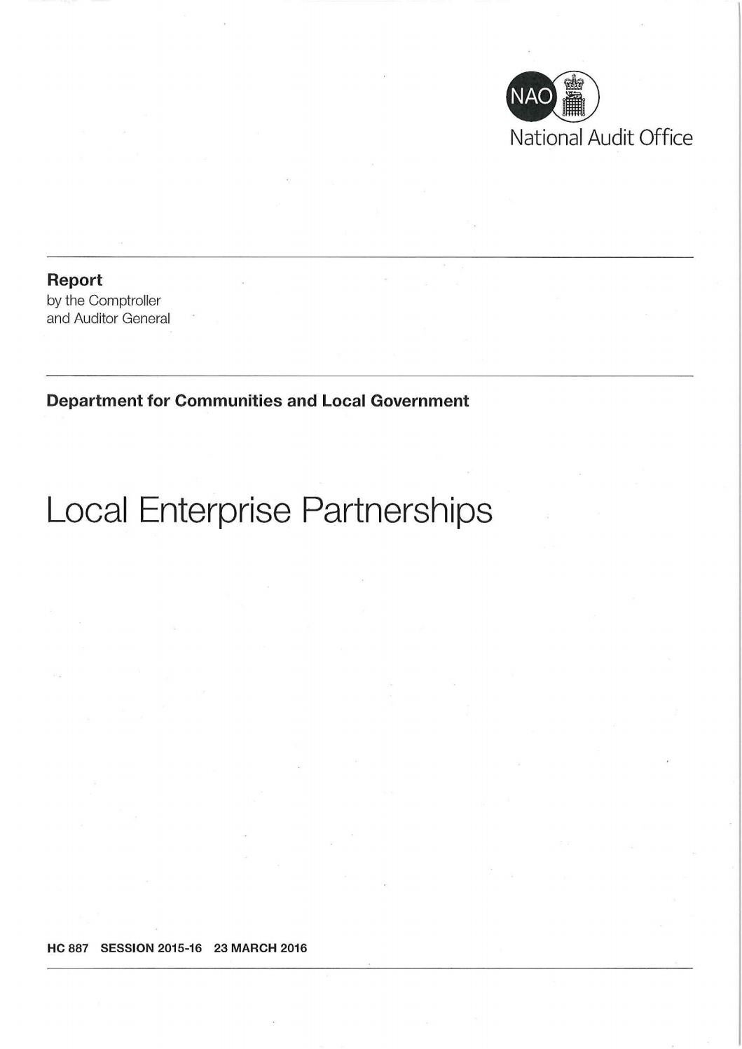 National audit office report by Cornwall and Isles of Scilly Local ...