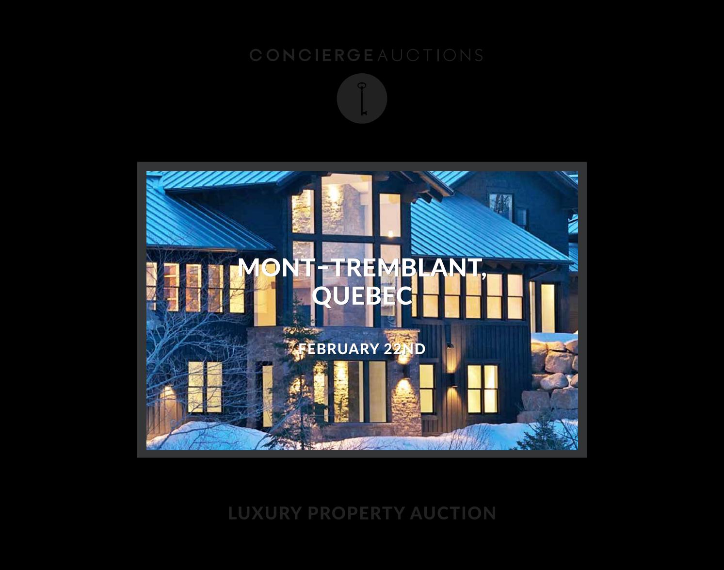 Mont Tremblant Quebec Lookbook by Sotheby's Concierge Auctions - Issuu