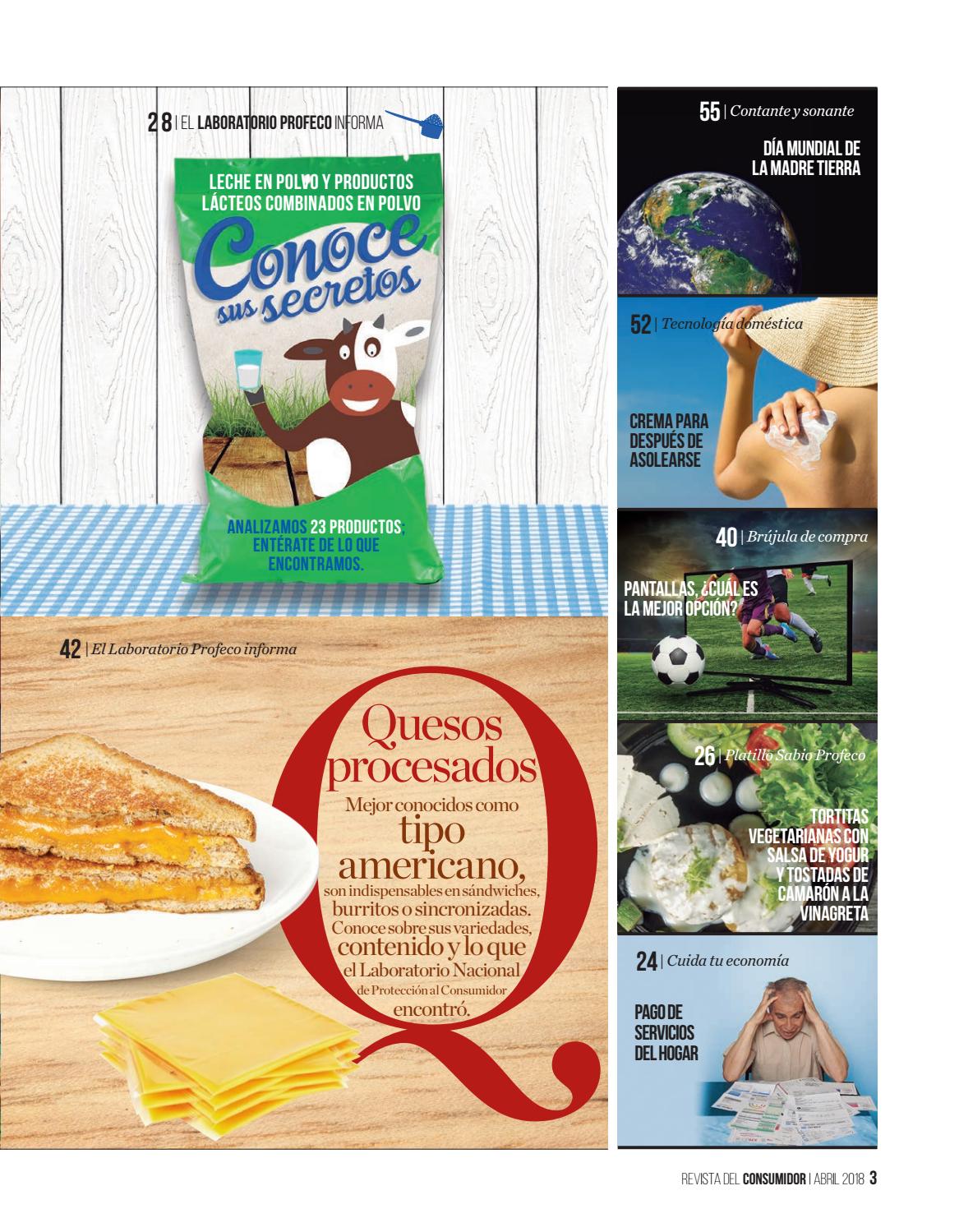 Revista del consumidor abril 2018 by PROFECO - Issuu