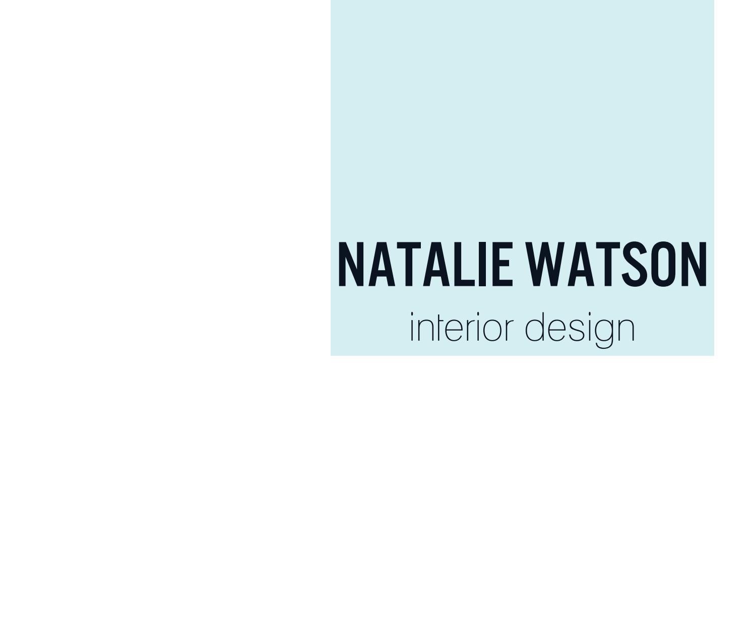Natalie Watson Interior Design Portfolio by nwatson7400 - Issuu