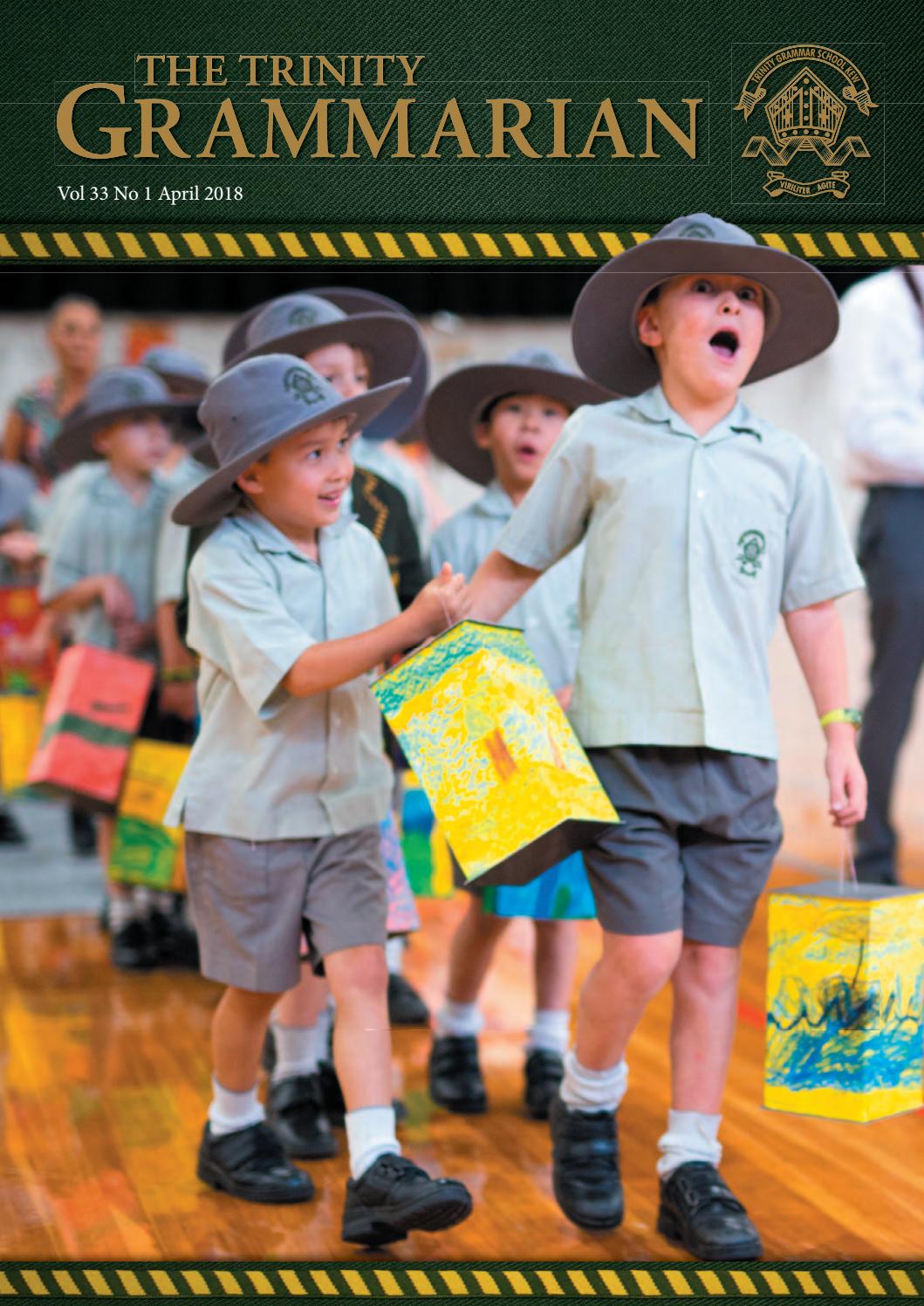 The Trinity Grammarian - April 2018 by Trinity Grammar School, Kew - Issuu