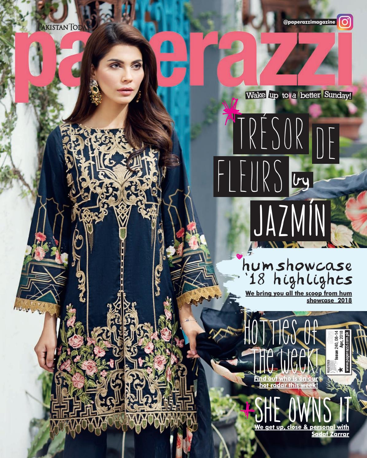 Pakistan today paperazzi issue 240 april 08th, 2018 cover jazmin by ...